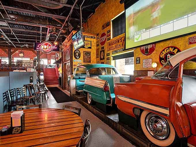 Pete's Garage: Where vintage automobiles and mouthwatering meals collide in a symphony of nostalgia that'll have you revving for more.