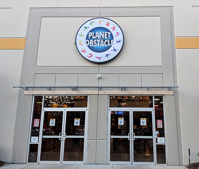 The welcoming facade of Planet Obstacle stands ready to transform ordinary Wisconsin days into extraordinary adventures for families seeking indoor thrills.