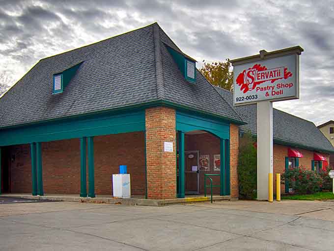 The unassuming exterior of Servatii Pastry Shop & Deli hides a world of Bavarian-inspired delights within its brick walls.