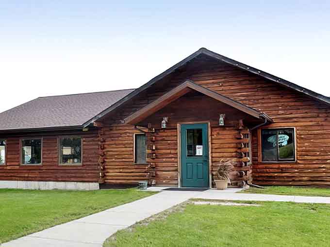 The log cabin exterior of Florio's Tavern looks like it was built by someone who understood that great food deserves an equally great setting.