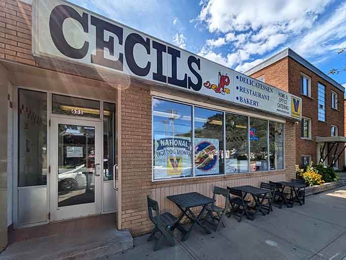 Cecil's storefront welcomes you like an old friend, promising delicious discoveries behind that unassuming brick facade and cheerful signage.