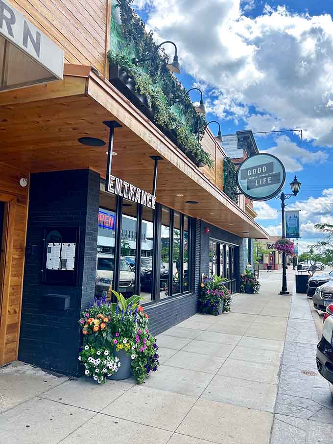 That "Good Life" sign isn't just clever branding, it's a promise this charming Park Rapids cafe delivers on daily.