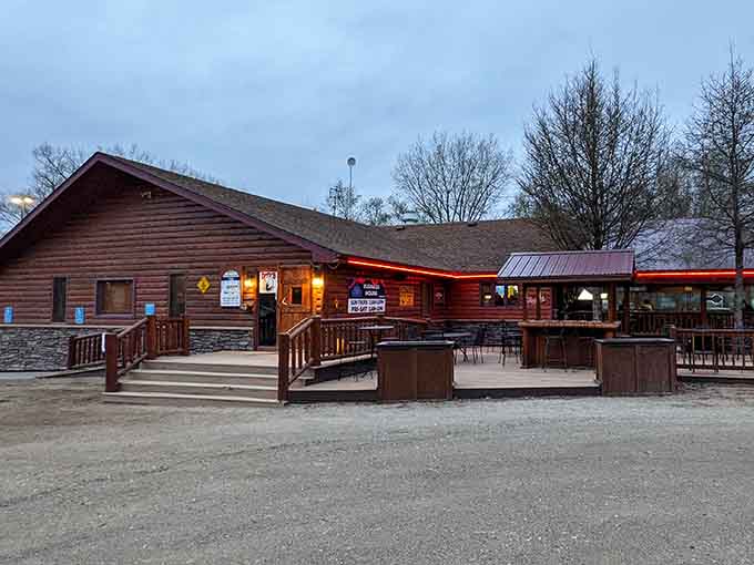 The rustic exterior of Duffy's welcomes visitors with that classic saloon charm that promises good times and even better food inside.