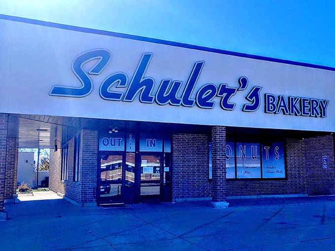 The unassuming exterior hides decades of donut mastery, proving that the best treasures don't need flashy packaging to shine.