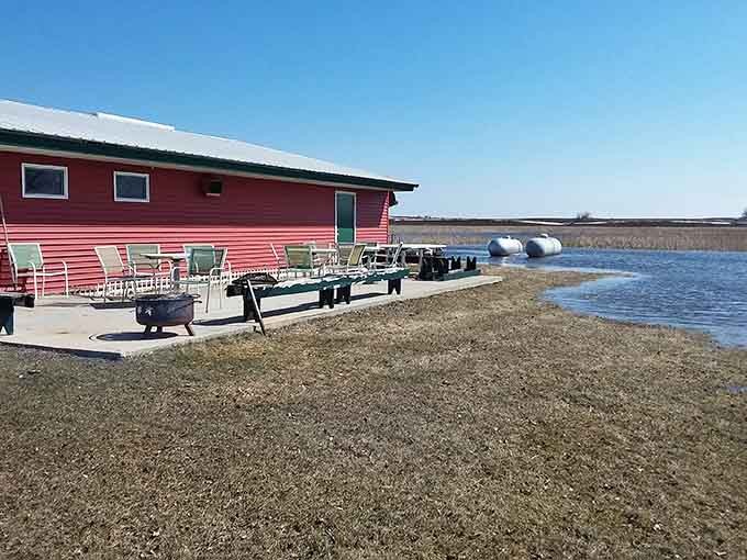 That cheerful red building by the water isn't a mirage, it's your destination for some of Minnesota's finest grilled walleye and good times.