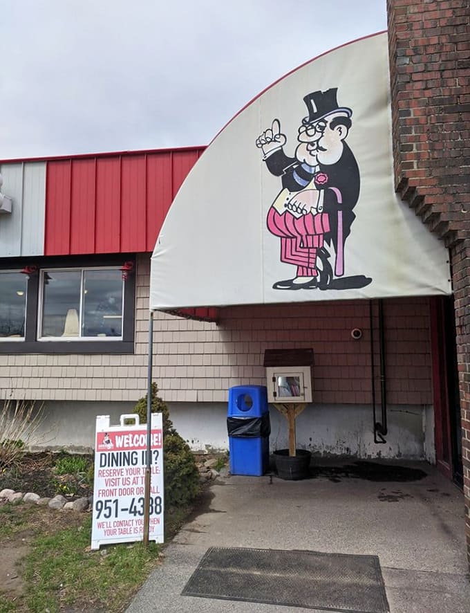 That dapper mascot has been welcoming hungry diners for decades, and he's seen more satisfied customers than most restaurants dream of.