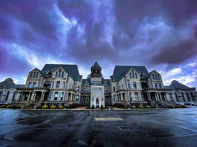The Ohio State Reformatory: Gothic grandeur meets prison reality in this imposing structure that looks like Hogwarts' troubled cousin.