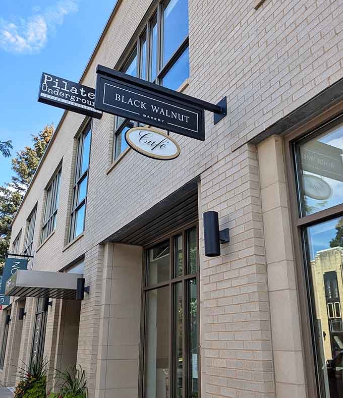 The unassuming exterior hides a pastry paradise that'll have you planning your next visit before you've finished your first.