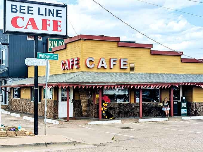 That cheerful yellow exterior isn't just easy to spot, it's practically begging you to pull over and see what all the breakfast buzz is about.