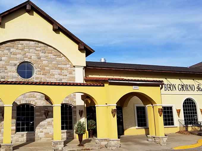 That cheerful yellow exterior isn't just pretty, it's basically a beacon guiding hungry souls to some of Minnesota's best-kept Italian secrets.