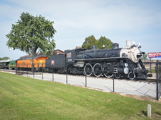 All aboard the nostalgia express! This iron beast looks ready to chug its way straight into your childhood dreams of adventure. 