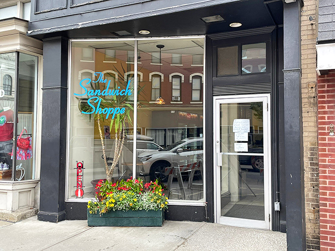 The turquoise palm tree in the window draws sandwich lovers to this unassuming Rutland storefront hiding in plain sight.