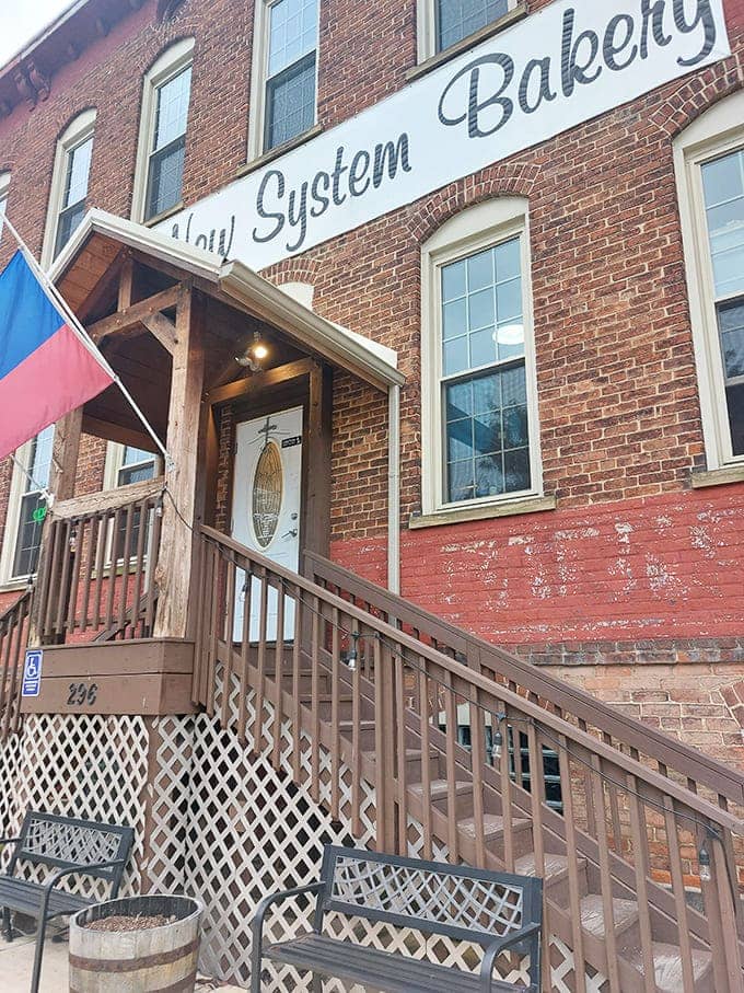 The historic brick facade of New System Bakery stands proudly on West Water Street, a sweet beacon that's been calling Chillicothe residents home for generations.