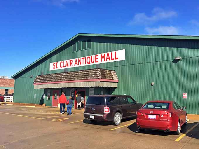 That green building holds more treasures than a pirate's chest, and the parking lot is always full of fellow treasure hunters ready to strike gold.