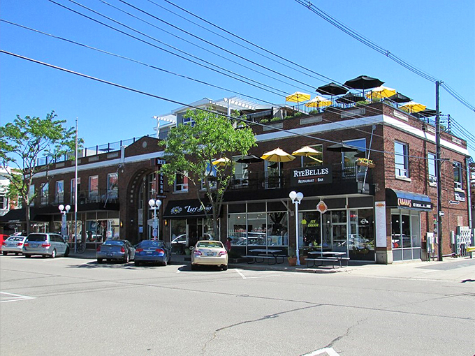 Brick, charm, and a promise of culinary adventure—RyeBelles stands proud on the corner, like the popular kid at school who's actually nice to everyone.