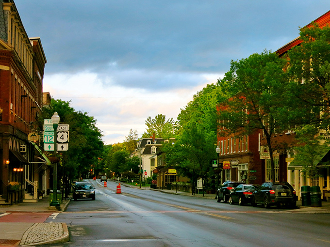 Elm-lined streets and historic buildings create Woodstock's timeless charm &ndash; a place where rushing feels like breaking an unspoken community rule.