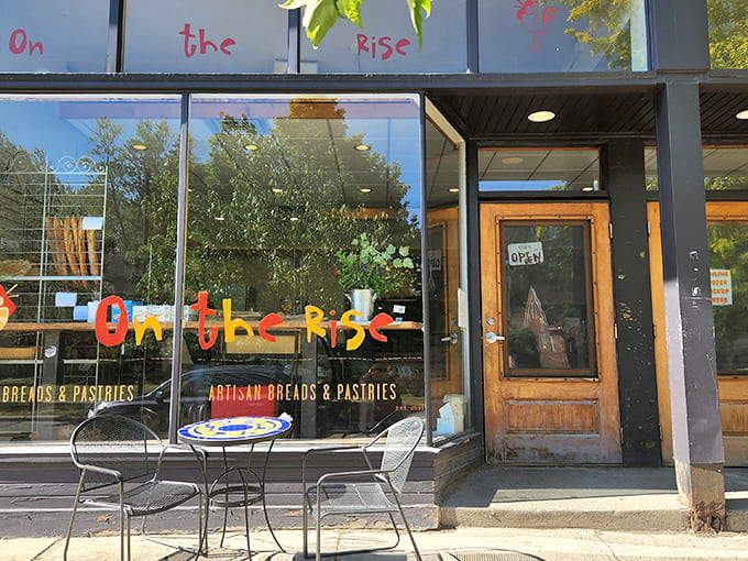 The cheerful orange lettering of On the Rise beckons carb enthusiasts like a siren call to sailors &ndash; resistance is futile and surrender is delicious.