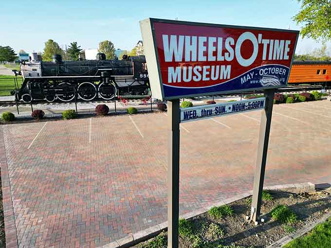 That magnificent steam locomotive out front isn't just for show, it's your first hint that this place means serious business about preserving railroad history.