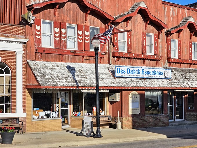 Step into a Norman Rockwell painting! This charming red barn serves up comfort food that'll make your taste buds do a happy dance.