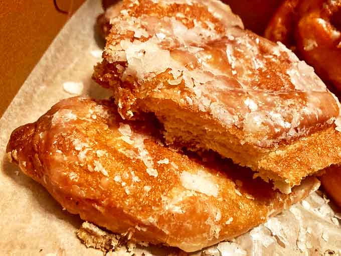 Apple fritters: Not just fried dough &ndash; these are apple-studded masterpieces with a glaze that crackles between your teeth like edible music.