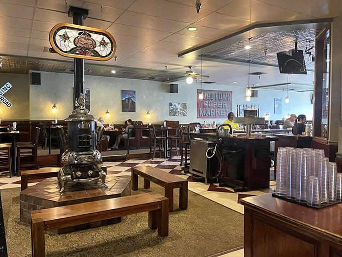 Another angle of the space that feels like your favorite living room, if your living room served incredible food.