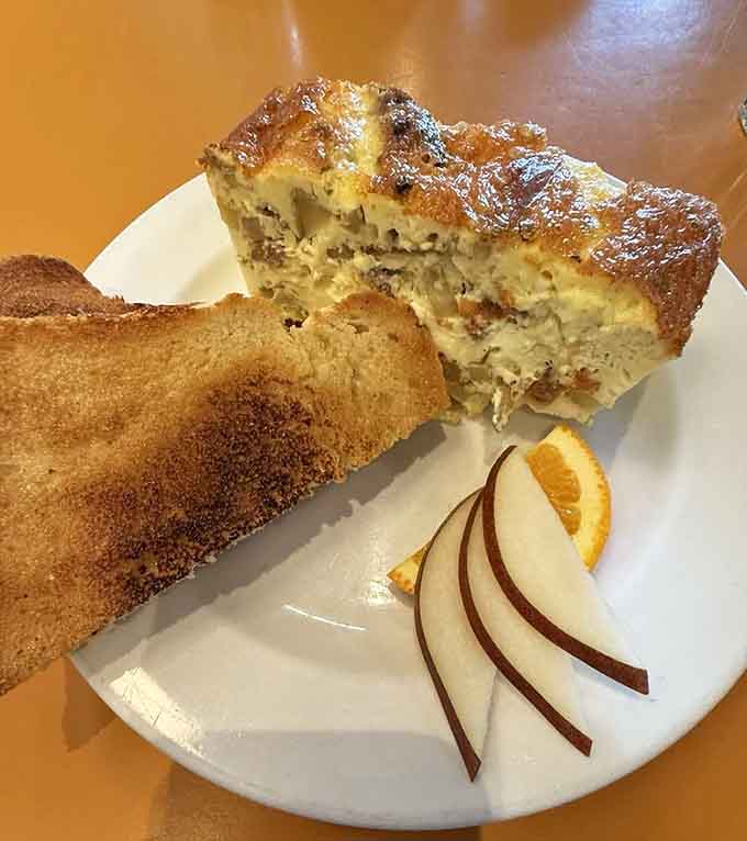 House-baked bread and cake slices tempt from the counter, because apparently the frittata wasn't enough to make you fall in love with this place.