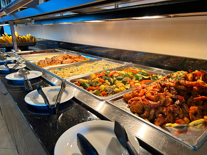 Decisions, decisions! This buffet is a choose-your-own-adventure of Mediterranean delights. Pro tip: Pace yourself, but try everything.
