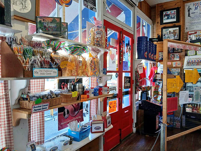 Another angle reveals even more temptations, proving this shop has more treats than you have willpower to resist.