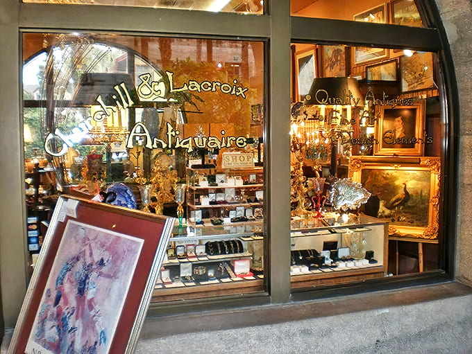 The elegant gold lettering promises treasures within &ndash; like a sophisticated version of "X marks the spot" for grown-up treasure hunters.