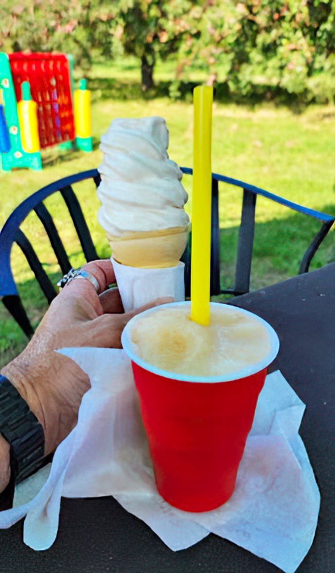 Meet your new best friend: the Apple Cider Slush. It's like fall and summer had a baby, and it's delicious. 
