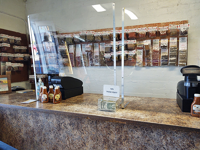 The counter where magic happens – simple transactions that send you home with bags of joy in the form of freshly baked Mexican treats.