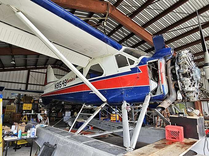 This vintage seaplane tells tales of daring pilots who used Maine's lakes as their runways.