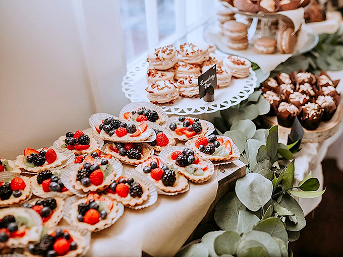 A dessert display that should come with a warning label: "May cause spontaneous happiness and the inability to choose just one."