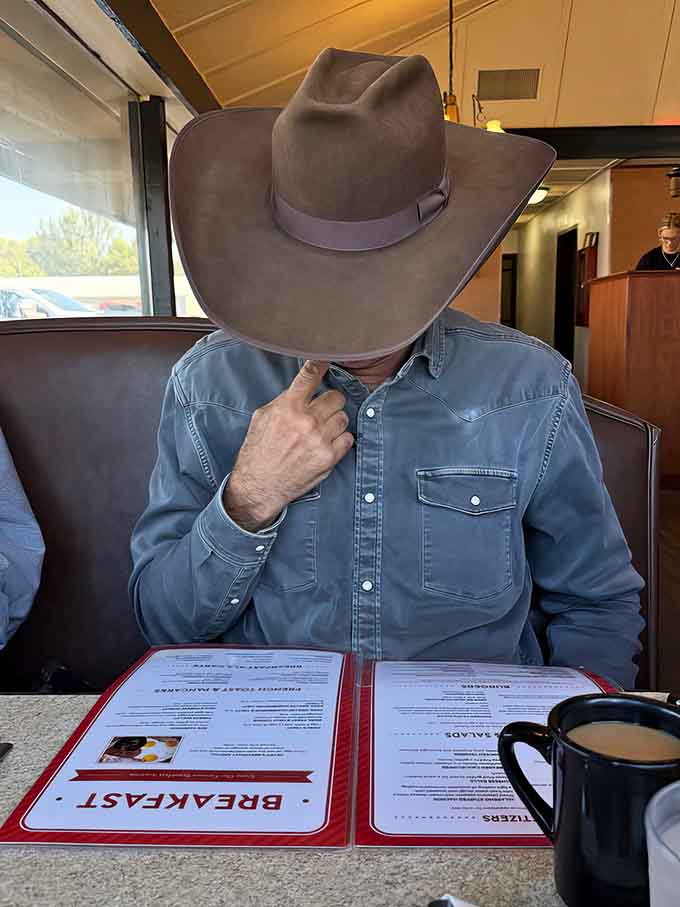 Even the menu deserves respect when it's filled with breakfast classics that have been perfected over years of dedicated cooking.