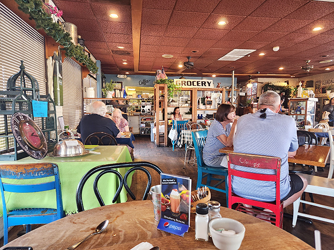 The universal language of breakfast joy &ndash; strangers becoming temporary family over shared maple syrup and coffee refills.