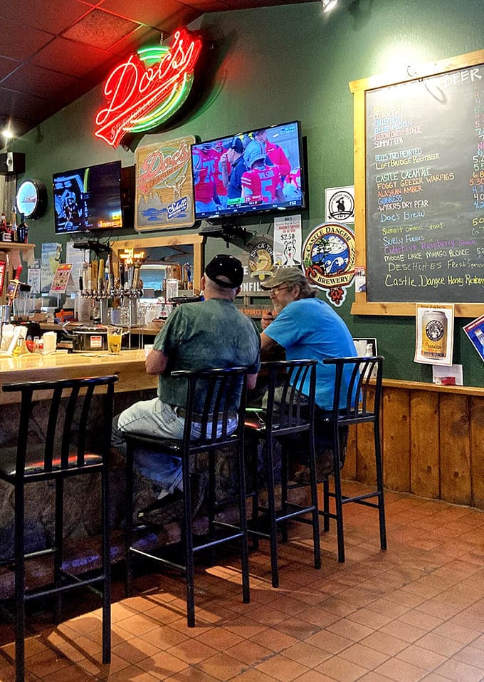 Locals belly up to the bar like they own the place, because at Doc's, everyone's treated like family from the first visit.