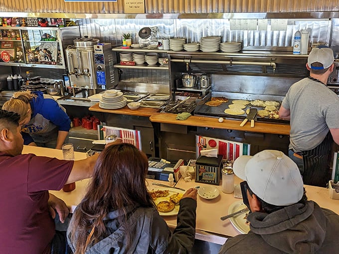 Shoulder to shoulder at the counter, strangers become friends over coffee and conversation, the way diners were always meant to bring people together.