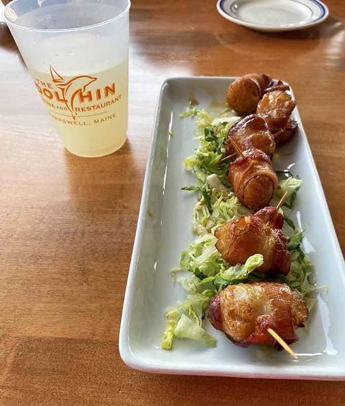 Bacon-wrapped scallops on parade: because sometimes the best ideas are the ones that sound too good to be true.