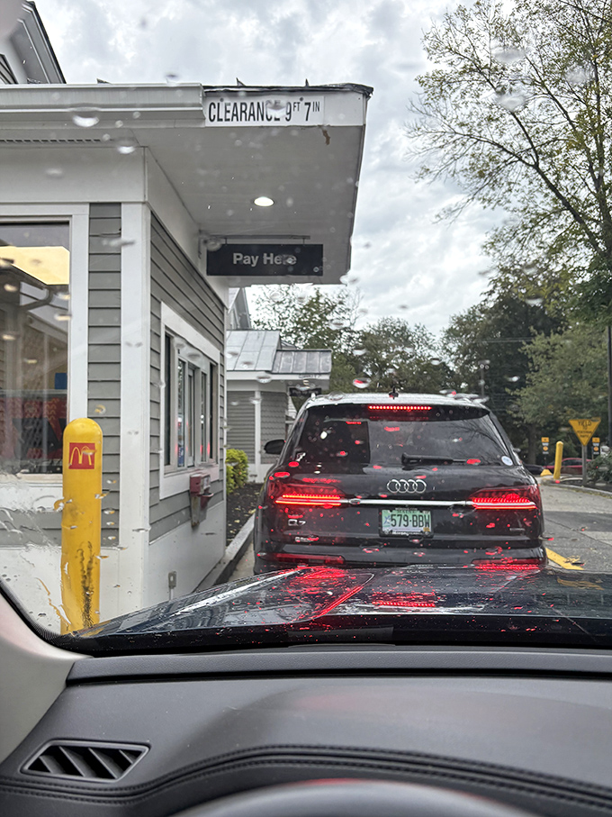 Even the drive-thru experience feels more refined when you're pulling up to a piece of New England history.