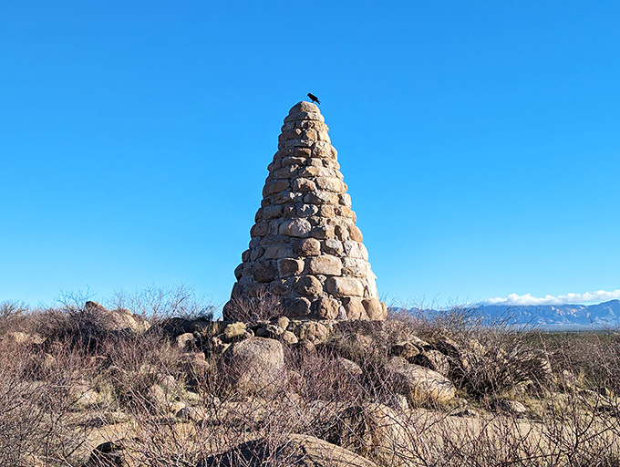 The Ed Schieffelin Monument honors Tombstone's founder, who discovered silver where others predicted he'd only find his grave marker.