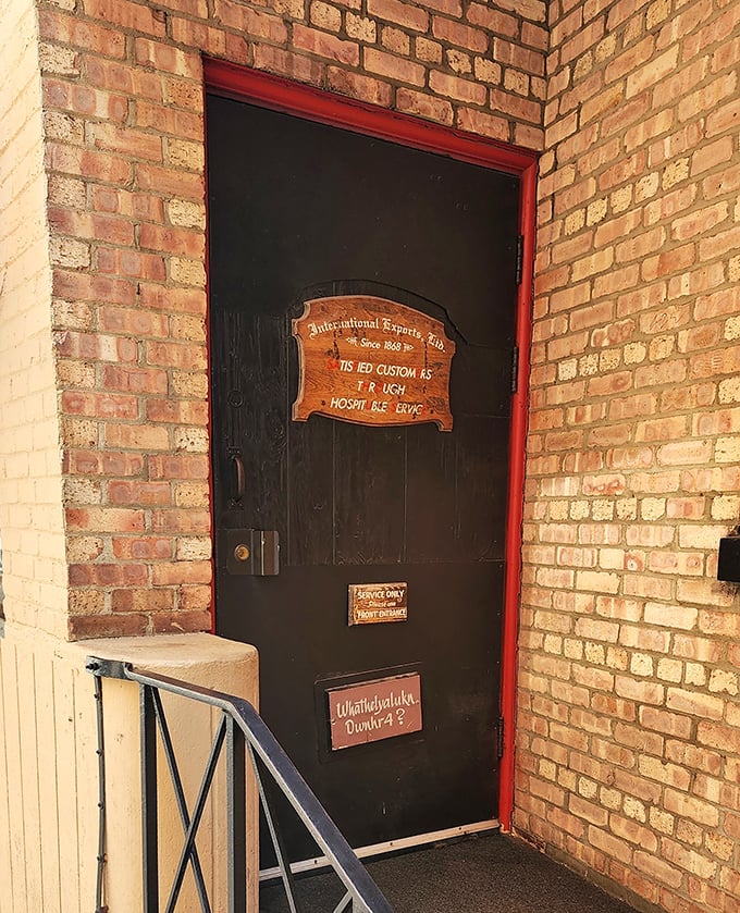 The entrance to SafeHouse &ndash; remember the password or prepare for a public "clearance test" you won't forget.