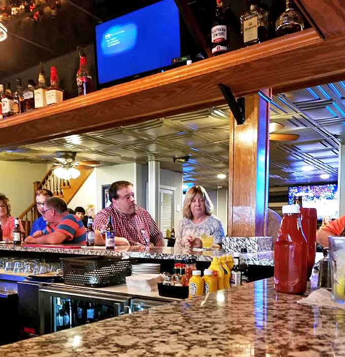 The bar's granite countertop has witnessed countless first dates, celebrations, and "just because" gatherings&mdash;a front-row seat to community in action.