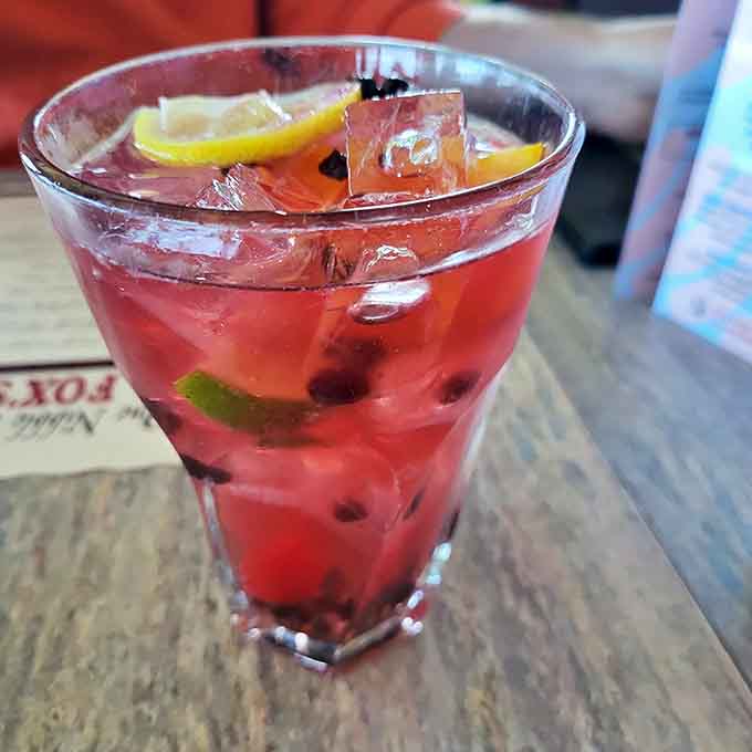 This sangria brings fruity refreshment to your seafood feast, because sometimes beer isn't the only answer to coastal dining.