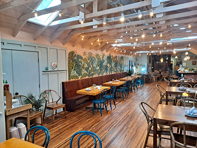 Wooden beams, natural light, and thoughtful design create the perfect backdrop for memorable meals.