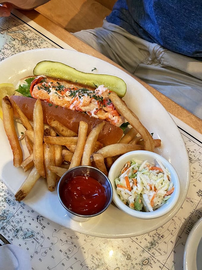 The lobster roll of your dreams has arrived! Packed with succulent meat, it's like summer decided to throw a party in a bun.