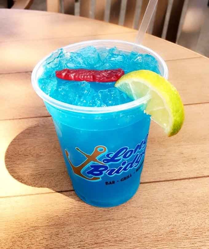 This electric blue margarita tastes like vacation in a cup and photographs even better than it drinks.