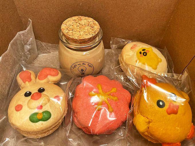 Macarons: Whimsical character cookies that are almost too cute to eat &ndash; almost being the operative word here.