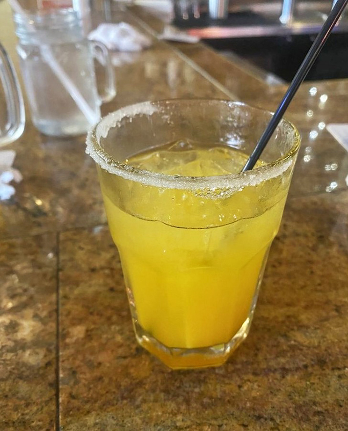 The mango margarita glows like liquid sunshine &ndash; a refreshing counterpoint to the rich, savory treasures on Leff-T's menu.