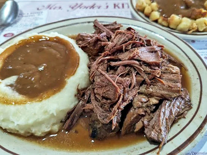 Pot roast that doesn't need a knife &ndash; just a fork and a willingness to experience beef at its most tender.