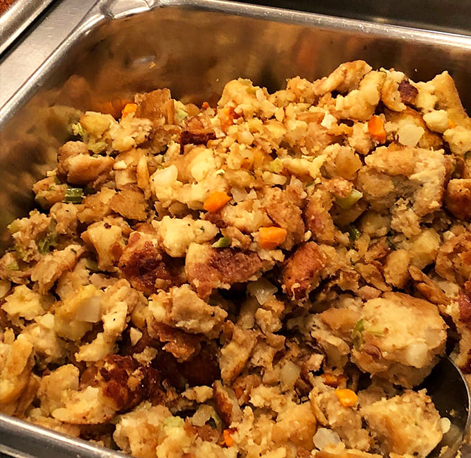 Homemade stuffing packed with flavor reminds you why people actually look forward to holiday dinners every year.